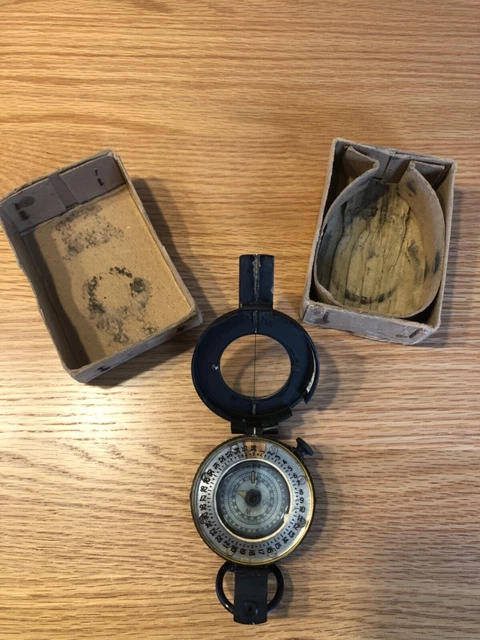 WWII BRITISH ARMY Mk III Prismatic Compass 1941 – T.G. Co Ltd London ...