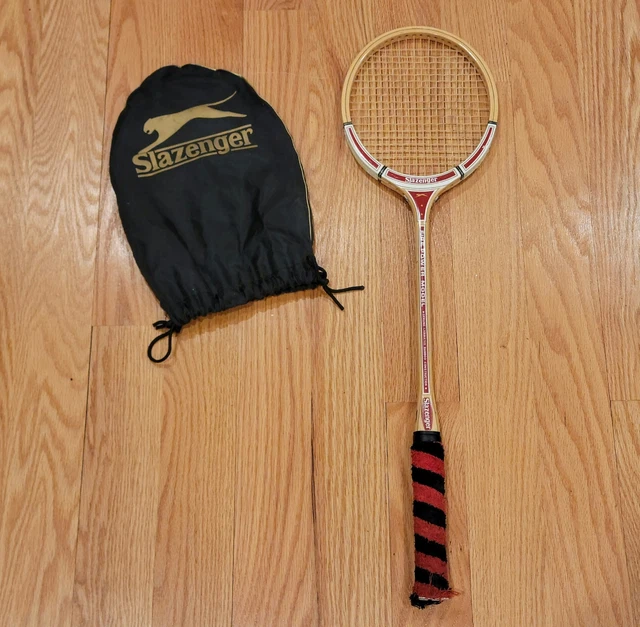 VINTAGE SLAZENGER FIREPOWER Model Bamboo Squash Racquet $20.00 - PicClick