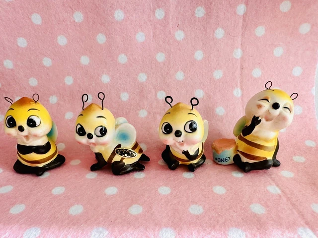 RARE VINTAGE JAPAN Anthropomorphic Bee Bumblebee figurines PY Josef ...
