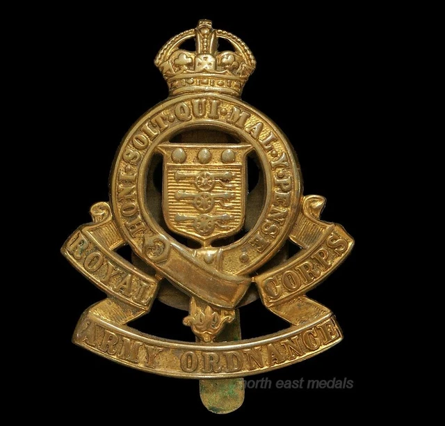 WW2 RAOC ROYAL Army Ordnance Corps Cap Badge £9.99 - PicClick UK