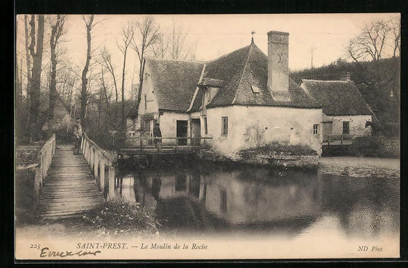 CPA SAINT-PREST, LE Moulin de la Roche EUR 7,00 - PicClick FR