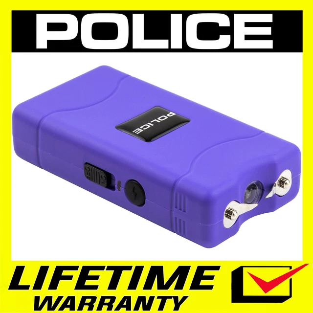 POLICE STUN GUN 800-380 BV Mini Rechargeable LED Flashlight Purple EUR ...