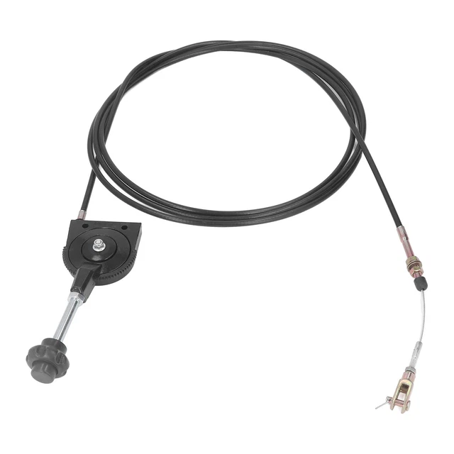 EXCAVATOR MANUAL THROTTLE Cable Controller 4m Stainless Steel Throttle ...