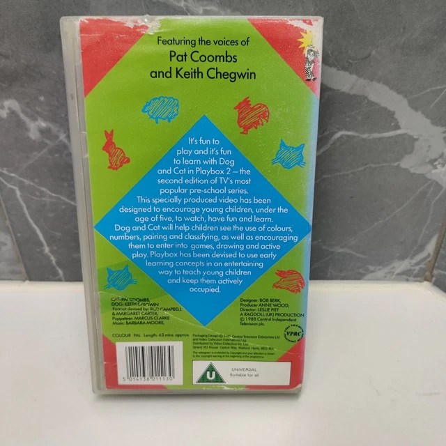PLAYBOX VOLUME 2 VHS ITV Pat Coombs and Keith Chegwin Cat and Dog ...