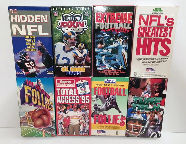LOT NFL VHS Tapes 2000 Rams Greatest Hits Hidden Follies Turf Talk ...