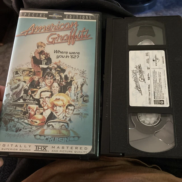 AMERICAN GRAFFITI VHS 1998 25th Anniversary Special Edition Clamshell ...