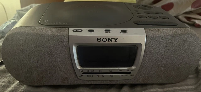 SONY DREAM MACHINE ICF-CD830 AM/FM Radio Alarm Clock CD Player Clean ...