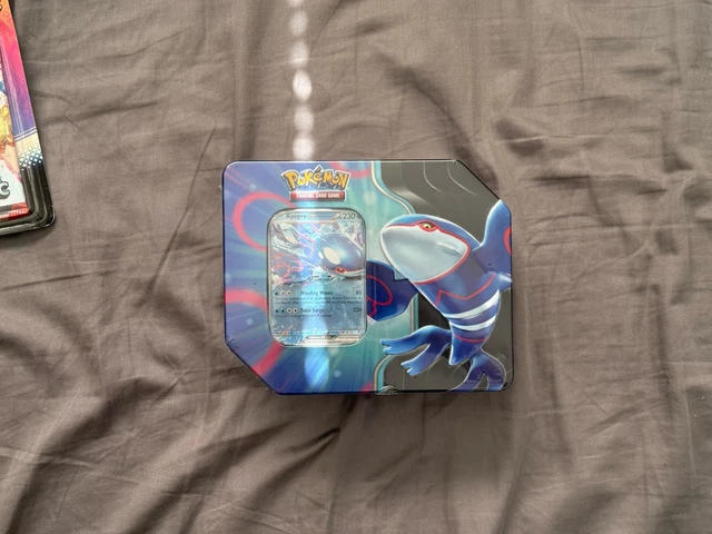 POKEMON 2025 AZURE Legends Collectors Tin - KYOGRE EX (5 Packs & 1 Foil ...