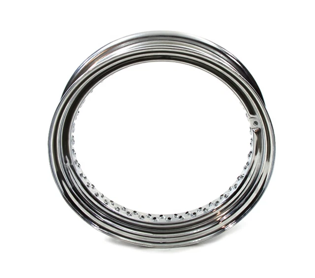 HARLEY DAVIDSON 16& x3" wheel rim drop centre chrome small stem hole VT ...