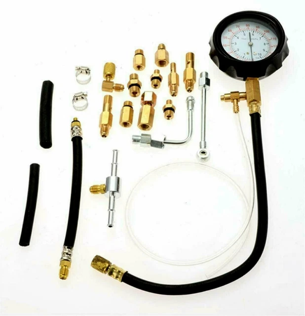 KIT TESTER PRESSIONE di compressione iniezione carburante manometro ...