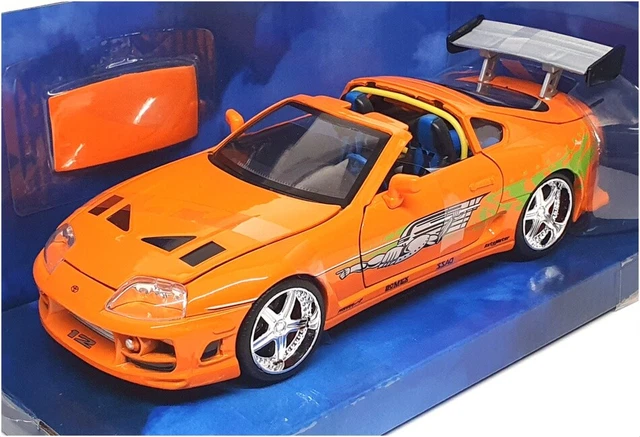 JADA 1/24 SCALE 97168 - Fast & Furious Brian's Toyota Supra - Orange £ ...