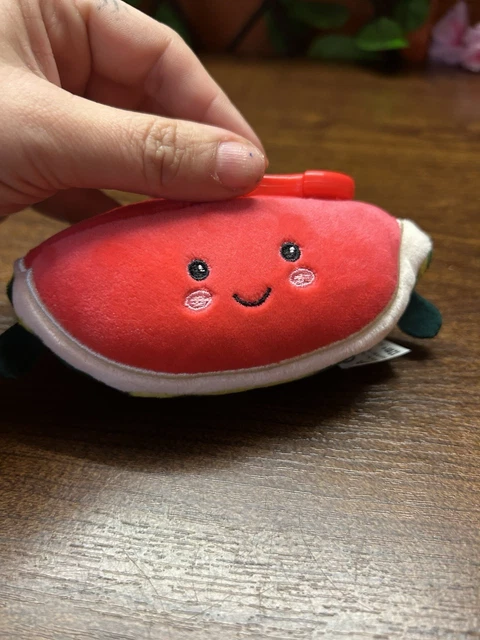SOFTLINGS FOODIES WATERMELON plush toy key clip £4.38 - PicClick UK