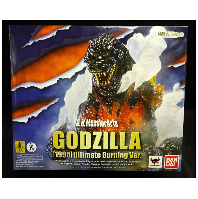 【AUTHENTISCH】BANDAI SH MONSTER Arts Godzilla 1995 Ultimate Burning Ver ...