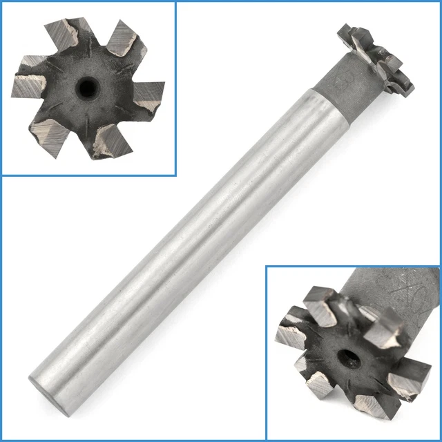 20MM X 3MM T Slot Milling Cutter TCT Carbide Tip 6 Flute End Mill ...