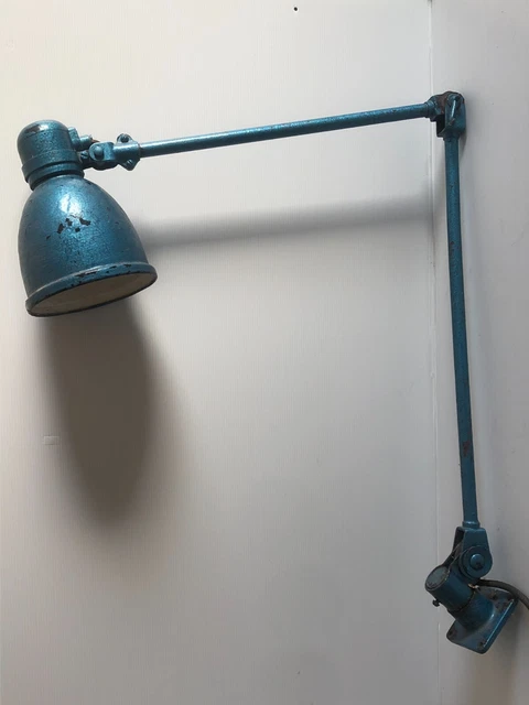 ANCIENNE LAMPE articulée 2 bras ATELIER industriel Vintage An 50's EUR ...