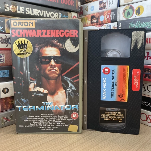 THE TERMINATOR - Ex-rental VHS -Schwarzenegger - 80s Sci-Fi Cult ...