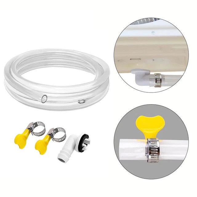 DRAIN PIPE DRAIN Kit A/C Drainage Set With Clamps Casement Air ...