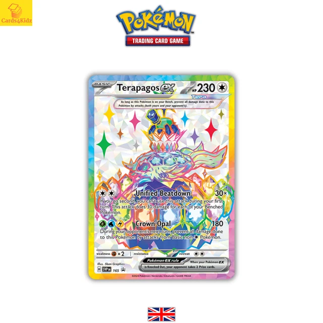 POKÉMON TERAPAGOS 165 SVP Ultra Premium Collection Carte Promo Anglaise ...