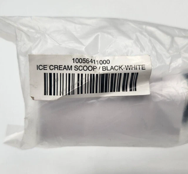 NIP VINTAGE TUPPERWARE Ice Cream Scoop Heavy Duty Black and White NEW ...