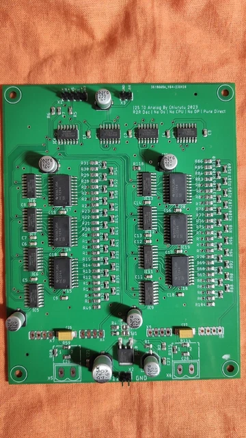I2S TO ANALOG Discrete R2R DAC, no DSP, no OP, Low Impedance Pure ...