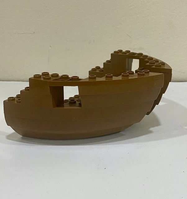 LEGO OLD PIRATE Ship Boat Bow Hull Base Part 2557 vintage model brown ...