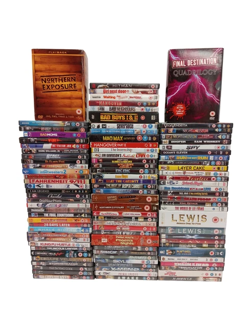 LARGE MIXED BUNDLE of 80+ DVDs Films TV Series Comedy Action Drama £9. ...