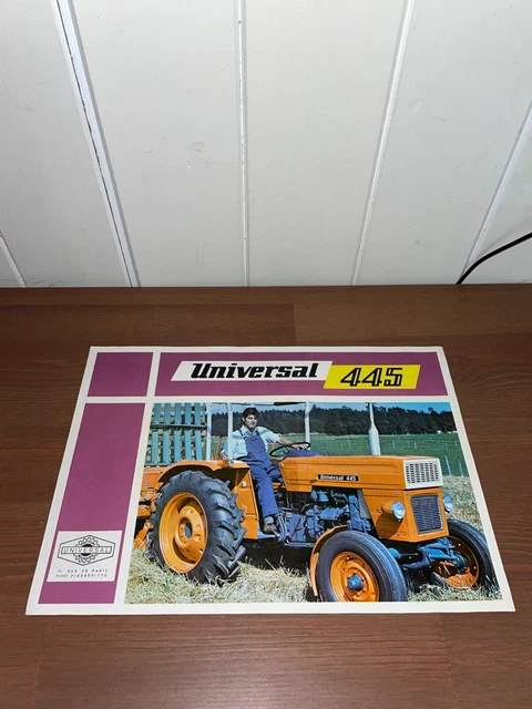 BROCHURE PROSPEKT PROSPECTUS TRACTEUR UNIVERSAL 445 tractor-traktor-ursus-zetor EUR 6,99 ...
