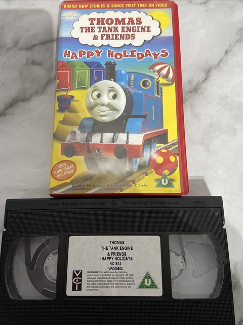 THOMAS THE TANK Engine And Friends VHS VIDEO 1999 HAPPY HOLIDAYS Red ...