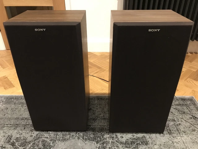 VINTAGE 1980S LARGE Bookshelf Stand Mount Sony SS-E30 Loudspeakers 8 ...