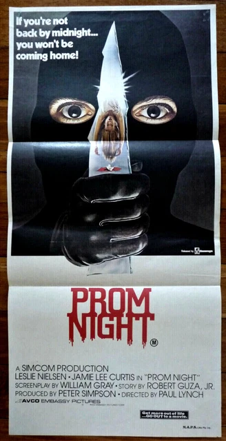 PROM NIGHT ORIGINAL 1980 Australian Daybill Horror Movie Poster Leslie ...