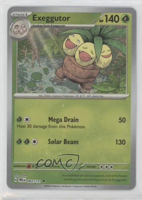 EXEGGUTOR POKE BALL Foil Pokemon Prismatic Evolutions PRE #002 1g2u £2. ...