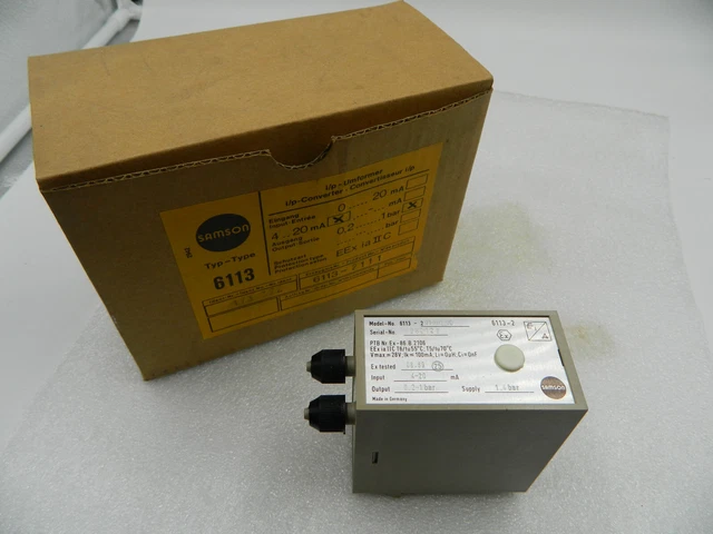 1X SAMSON TYPE 6113 - 2111 p/i Converter connection Umformer ...