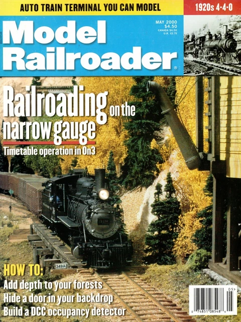 MODEL RAILROADER MAGAZINE Railroading Narrow Gauge May 2000 Auto Train ...