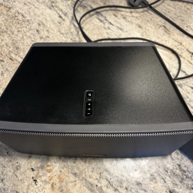 SONOS PAIR OF Play 3 Black Wireless Speakers in Excellent Condition £ ...