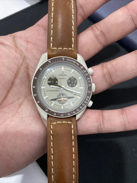 OMEGA X SWATCH Speedmaster MoonSwatch Saturn Men's Watch - SO33T100 EUR ...