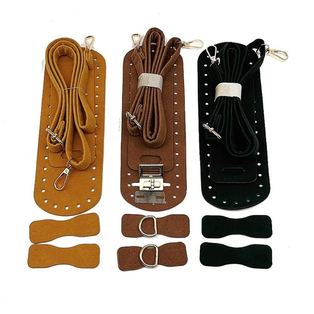 FAUX LEATHER BOTTOM Strap DIY Crochet Bag Shoulder Strap New Woven Bag ...