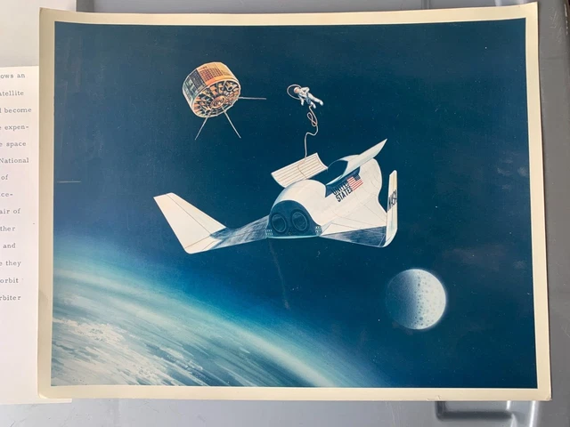 MCDONNELL DOUGLAS SPACE Shuttle Concept Photo + Letter From Mc.d. $29. ...