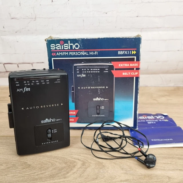 VINTAGE SAISHO BBFX II Personal Stereo AM/FM Radio Cassette Tape Player ...