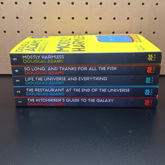 THE HITCHHIKERS GUIDE to the Galaxy Douglas Adams Paperback Books ...