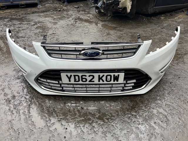 2012 FORD MONDEO Mk4 Front Bumper + Grille + Fog Lamps + Drl In White £ ...