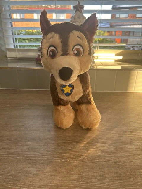 PAW PATROL CHASE Build A Bear Talking Soft Toy Plush Teddy Good ...