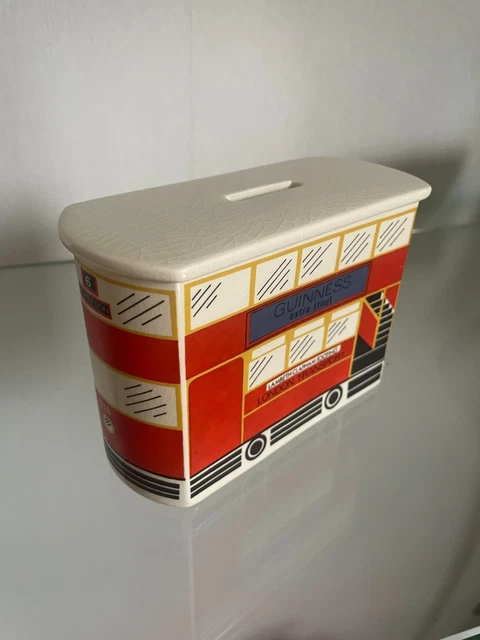 CARLTON WARE VINTAGE London Transport bus money box. Guinness ...