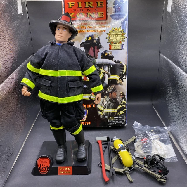 NEW YORK CITY Fire Department (FDNY) Firefighter Action Figure 911 ...