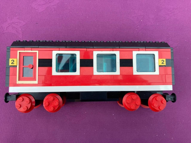 LEGO RAILWAY FREELANCE Bogie Coach In Red. £5.44 - PicClick UK