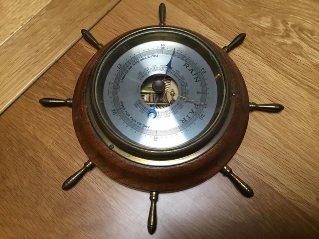 NAUTICAL SHIP WHEEL style Antique Barometer by Onaratto Comitti £14.99 ...
