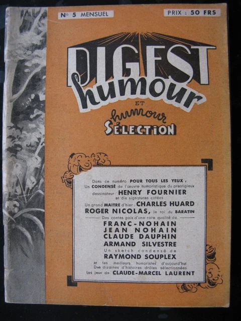 DIGEST HUMOUR ET HUMOUR SELECTION n° 5 (C.CA) EUR 10,00 - PicClick FR
