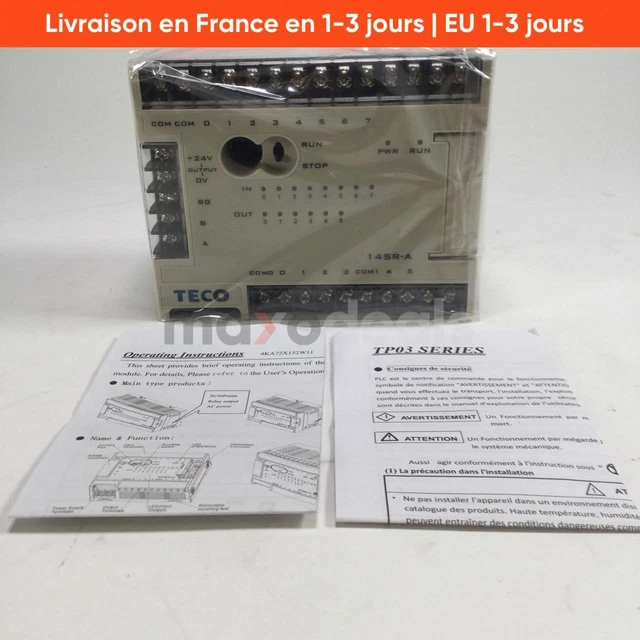 TECO TP03-14SR-A PROGRAMMABLE logic controller PLC TP03 14SR A New NFP ...