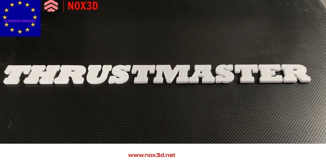 2 THRUSTMASTER CUSTOM 3D NOX3D letter LOGO to custom setup cockpit rig ...