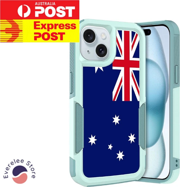 IPHONE 15 CASE Armour Case - Australian Flag Design Printed Sturdy ...