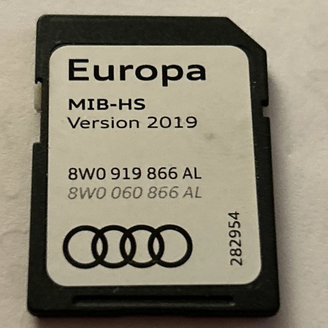 GENUINE AUDI 2019 MIB-HS MAP DATA SD CARD 8WO 060 866 AL £31.87 ...